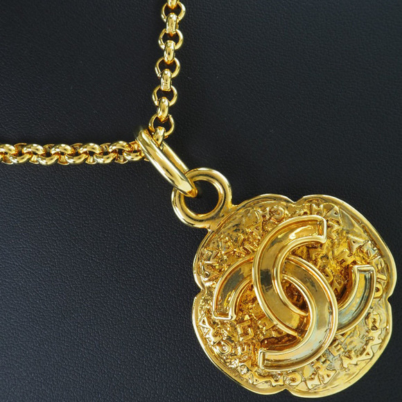 CHANEL | Jewelry | Chanel Cocomark Vintage Gold Plated 95a Womens ...